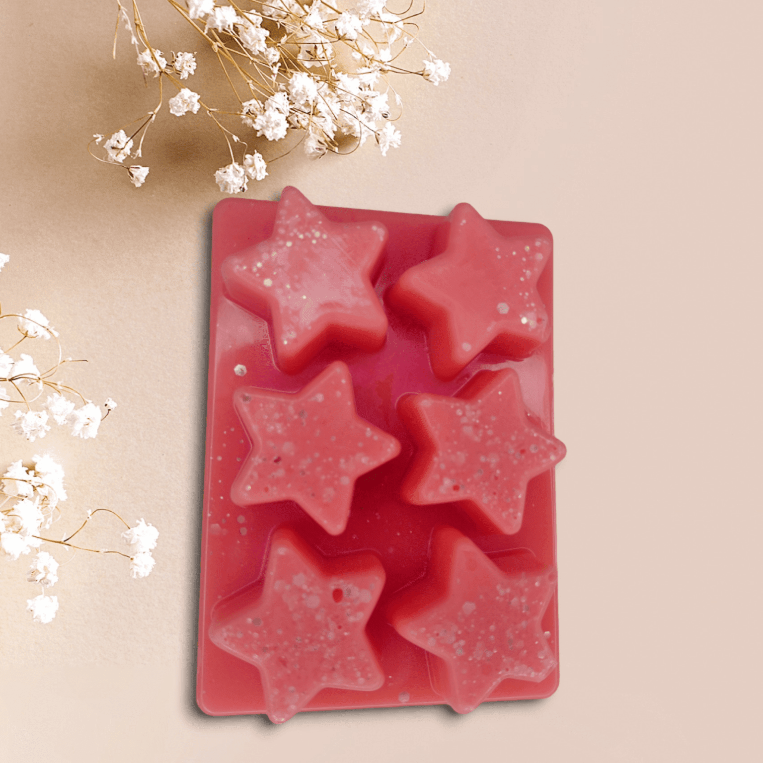 Rose Jam Wax Melt Star Bars | Scrubaadub